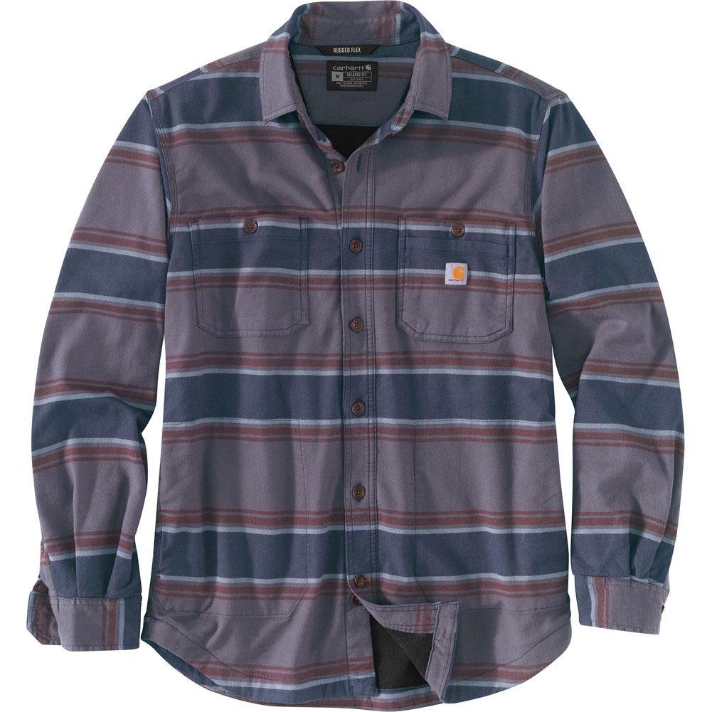 Carhartt Rugged Flex Relaxed Fit Midweight Flannel Fleece Lined Shirt Men's