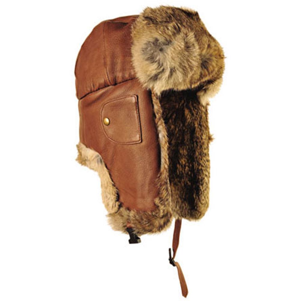 Mad Bomber Leather Trapper Hat