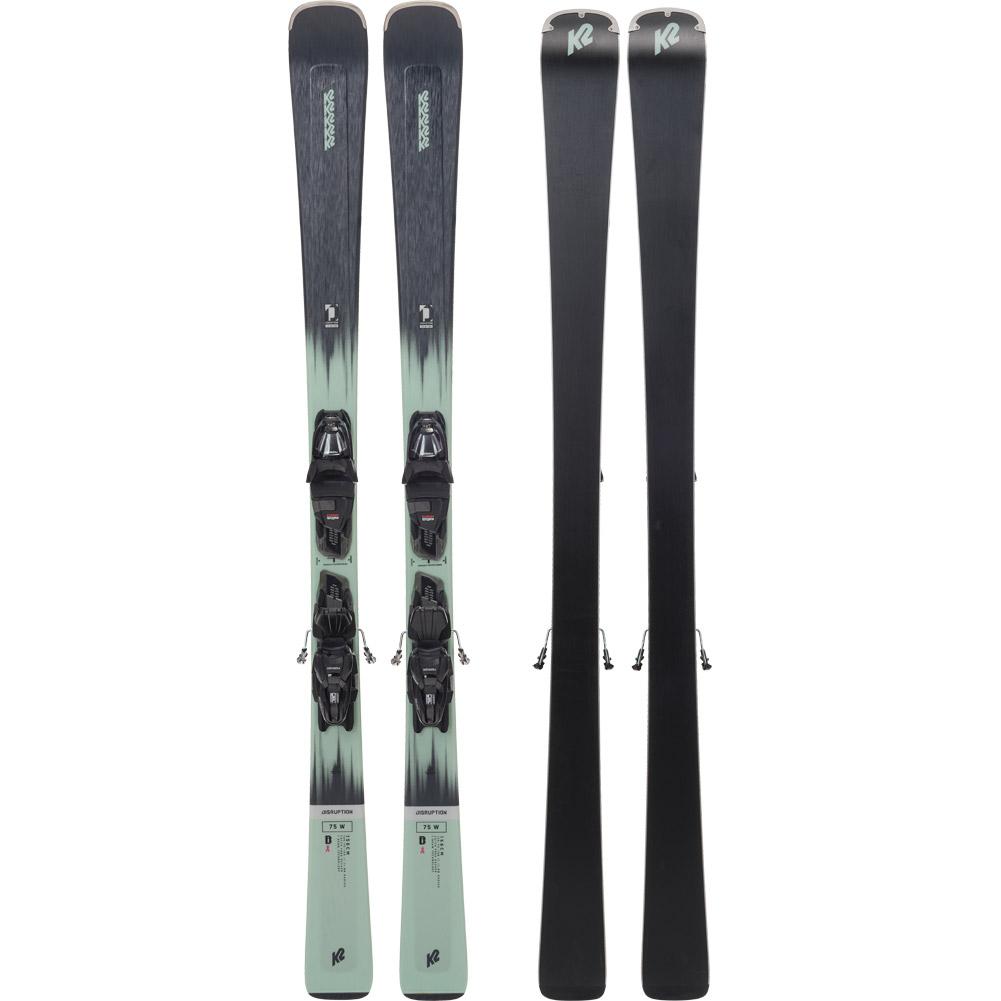 K2 Disruption 75 Skis With Marker ERP 10 Quikclik Ski Bindings Women's 2024